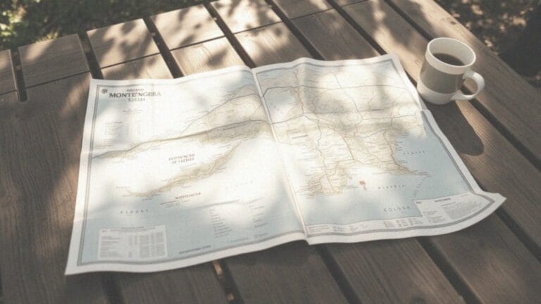 Czarnogóra mapa wybrzeża - przewodnik po atrakcjach turystycznych